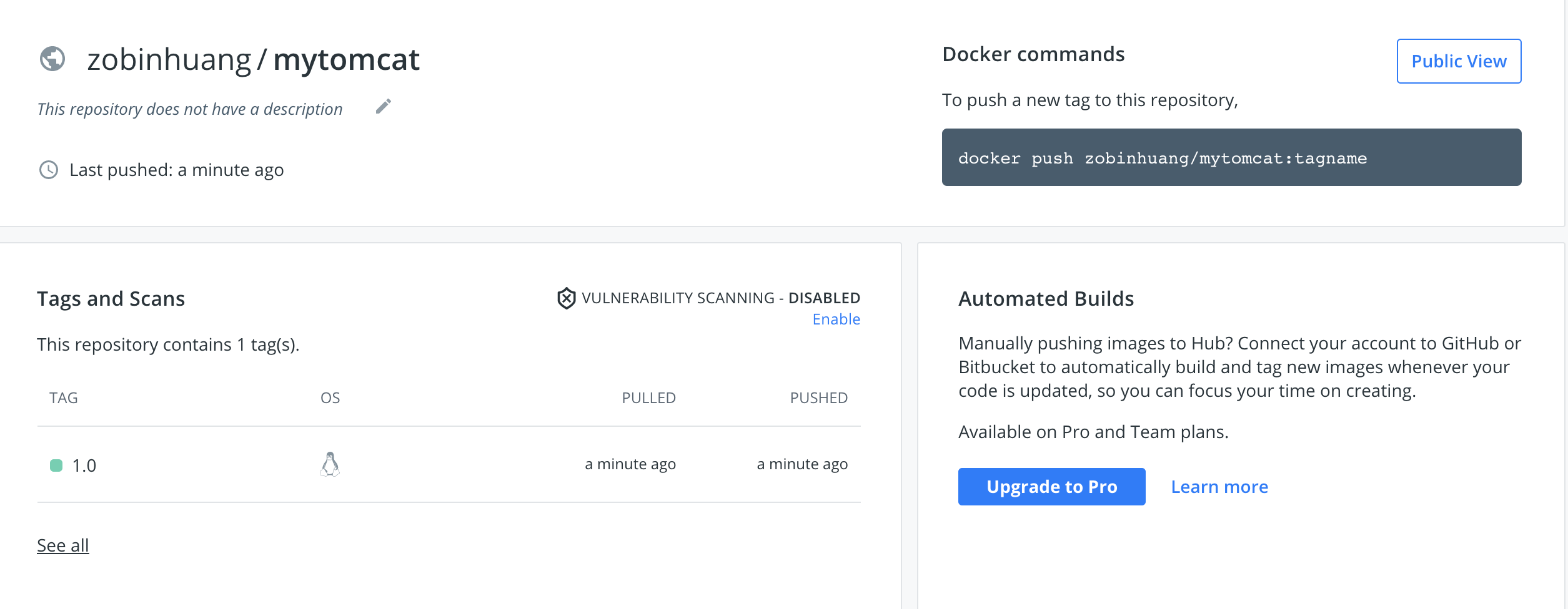 发布 Docker Image | Zobin